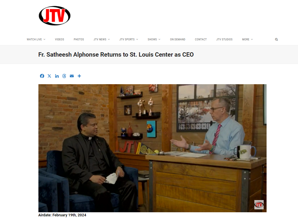 Fr. Satheesh on the Bart Hawley Show - St. Louis Center